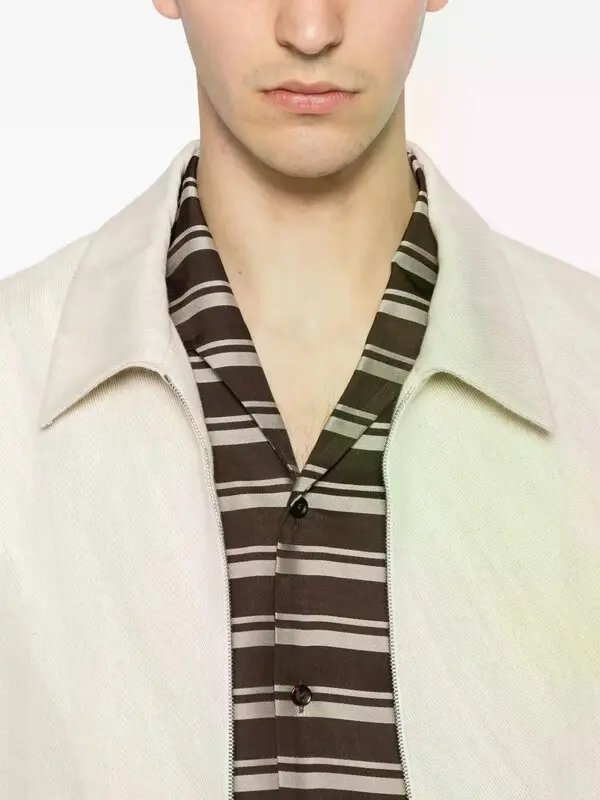 Sandro Zip-up Wing Collar Jacket