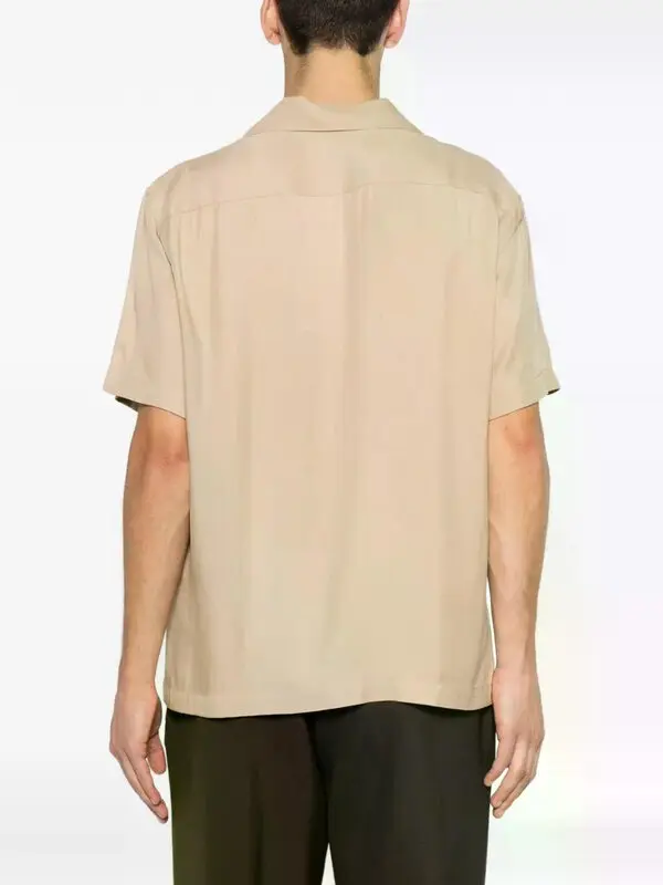 Sandro Shark-collar Short-sleeve Shirt