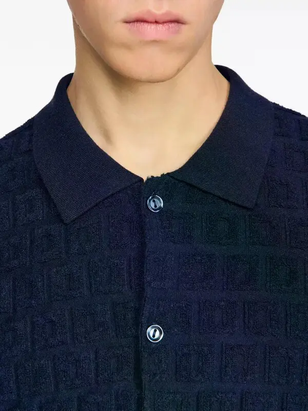 Sandro Jacquard-knit Bouclé Cardigan