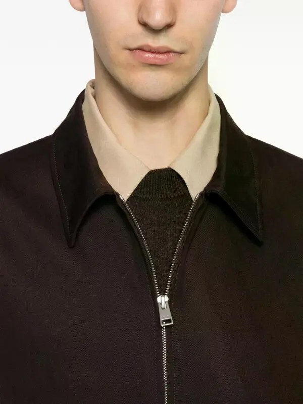 Sandro Zip-up Wing-collar Jacket