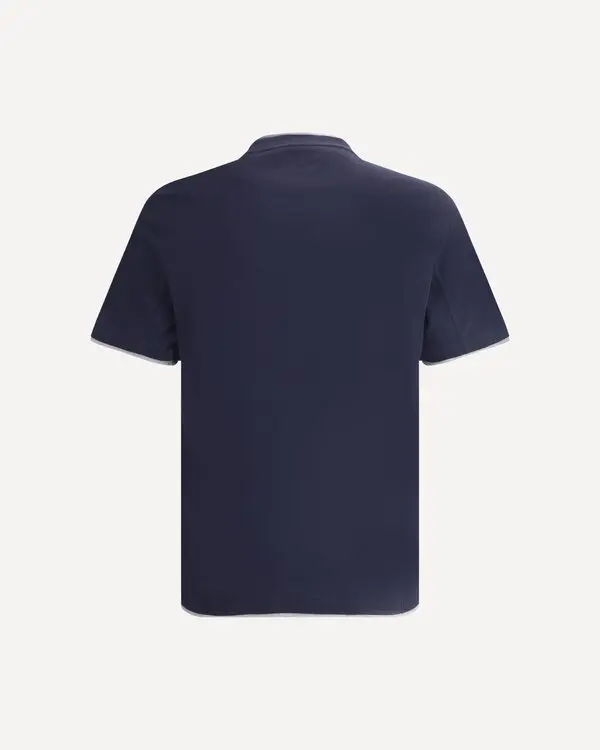 Brunello Cucinelli Cotton T-shirt Ale - Blue