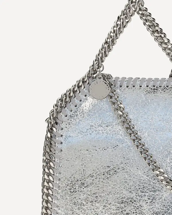 Stella McCartney Metallic Falabella Handbag - Silver