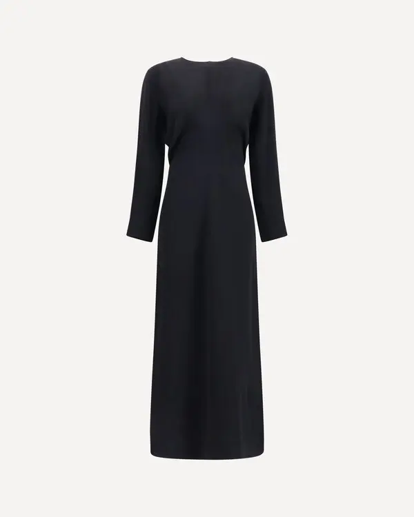 TOTEME Long Sleeve Round Neck Dress