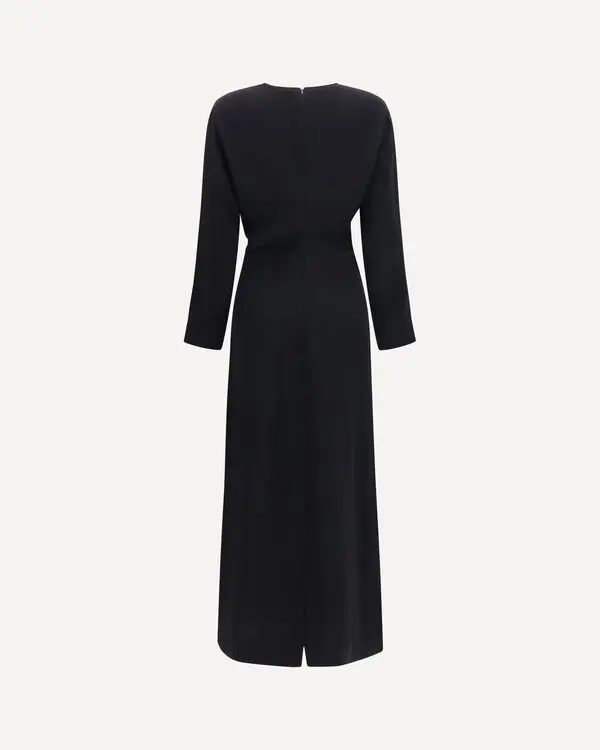 TOTEME Long Sleeve Round Neck Dress