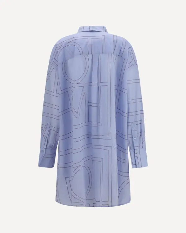 TOTEME Monogram Print Shirt Dress