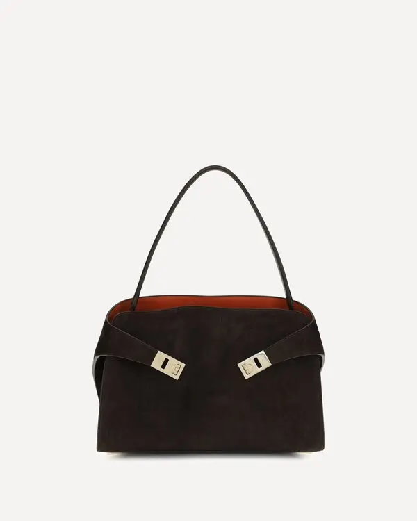 FERRAGAMO Hug Soft Shoulder Bag - Brown