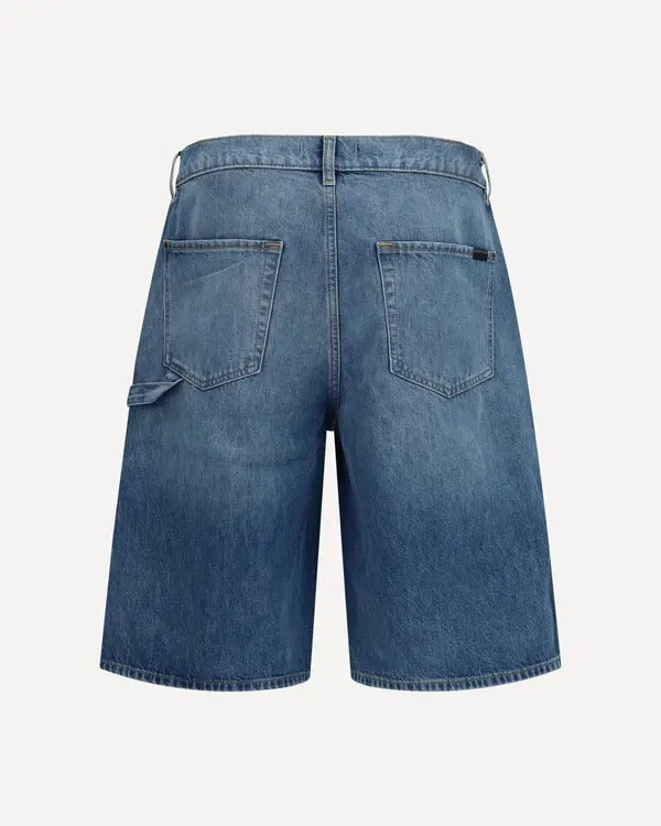 7FOR Wide-leg Denim Shorts
