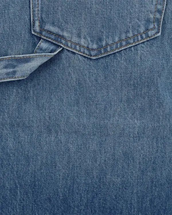 7FOR Wide-leg Denim Shorts