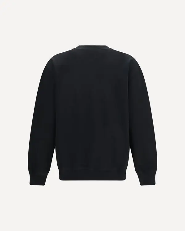 Balmain Vintage Embroidered Logo Sweatshirt - Black