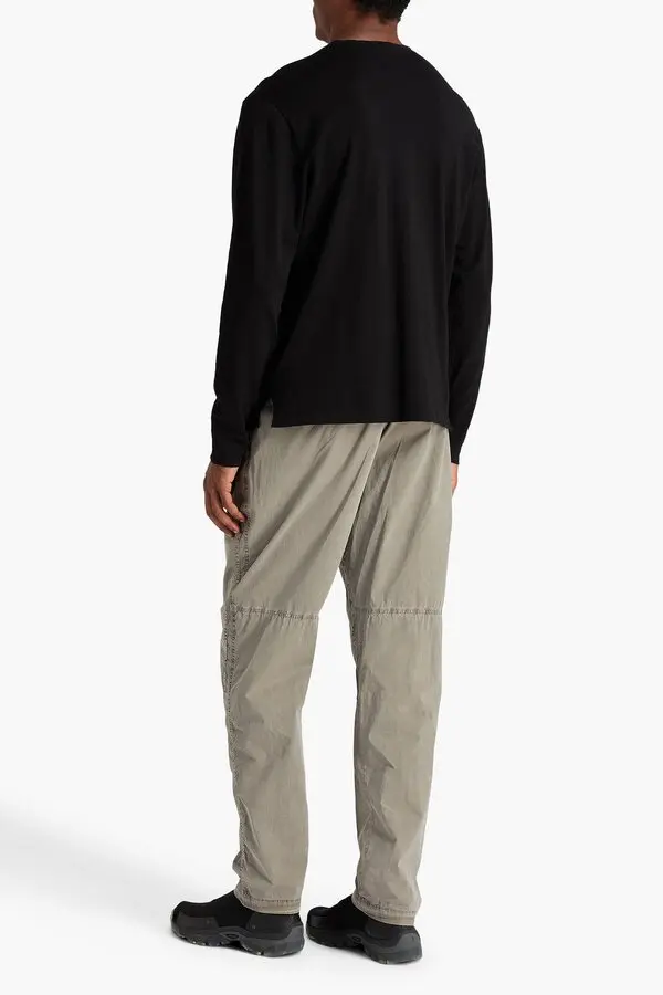 JAMES PERSE Linen-blend Knit Sweater With Side Slits