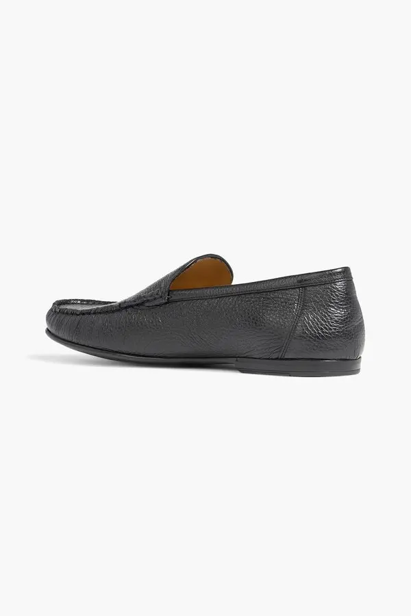 Bally Craxon Pebbled Leather Loafers