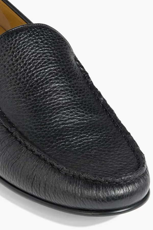 Bally Craxon Pebbled Leather Loafers