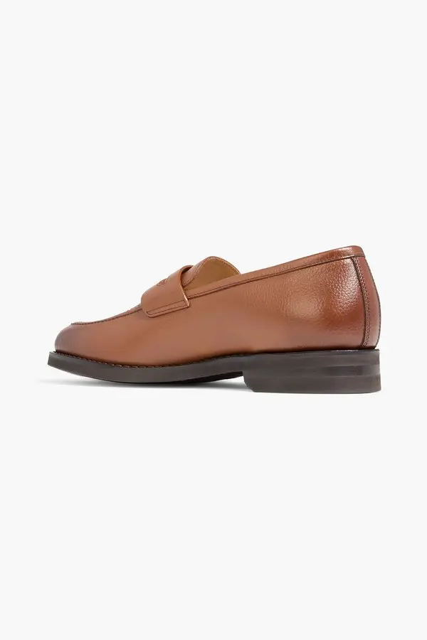 Bally Wekor Pebbled Leather Penny Loafers