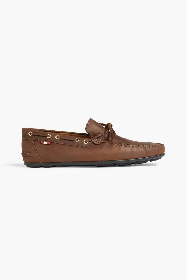 Bally Clarkson Leather Driving Shoes - Light Brown