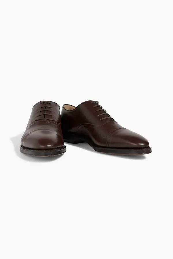Bally Selby Leather Oxford Shoes - Chocolate