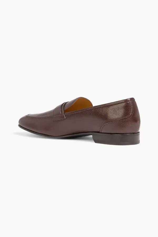 Bally Sadei Leather Loafers - Dark Brown