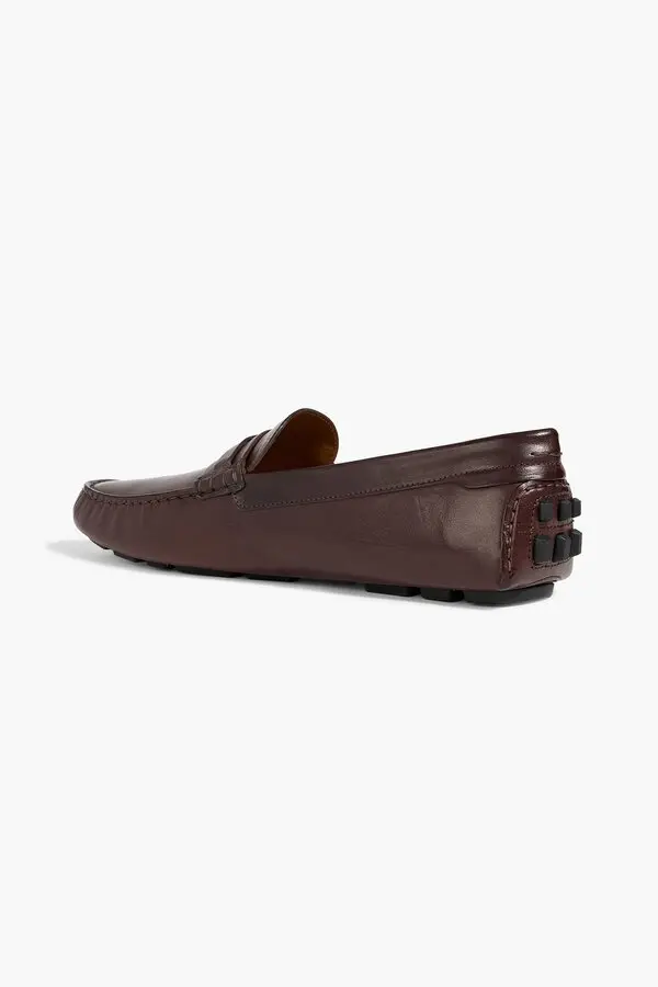Bally Kledy Leather Driving Shoes With Buckle Detailing