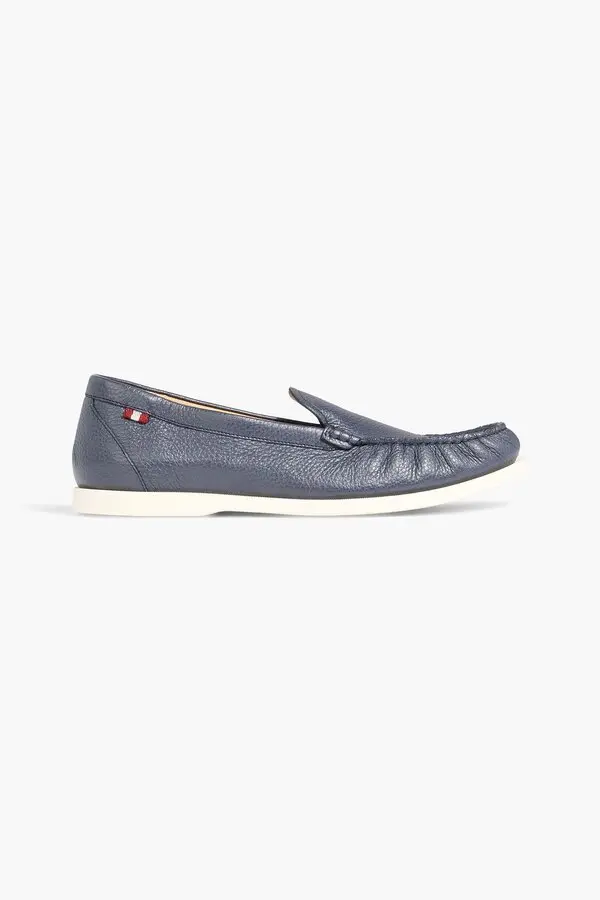 Bally Nadim Pebbled Leather Loafers