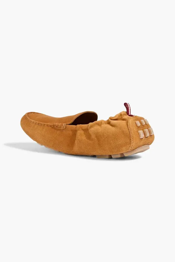 Bally Kyler Suede Loafers - Camel