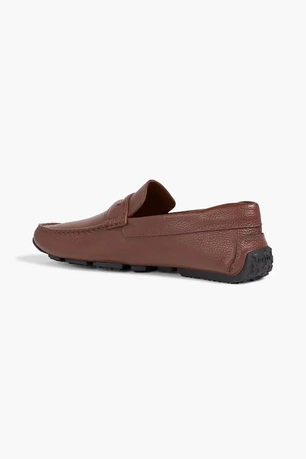 Bally Palven Pebbled-leather Driving Shoes