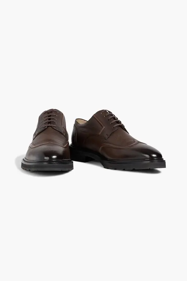 Bally Pebbled Leather Derby Shoes