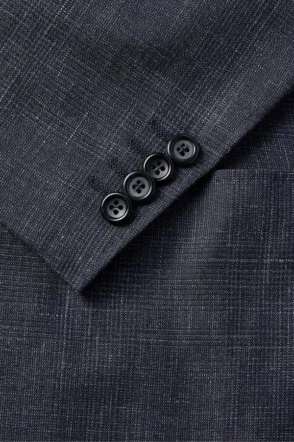 Canali Slimfit Doublebreasted Cupro Suit Jacket