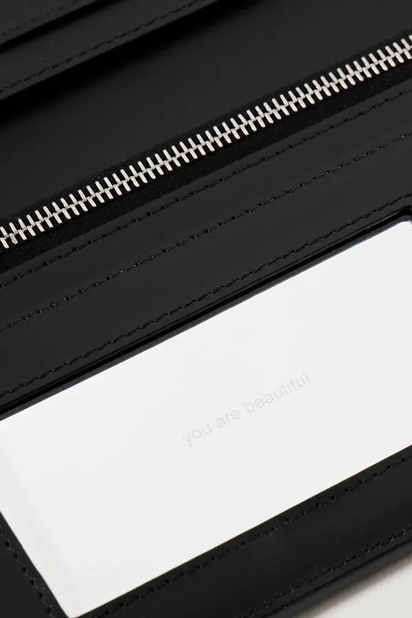 Acne Studios Logoprint Crackedleather Bifold Wallet