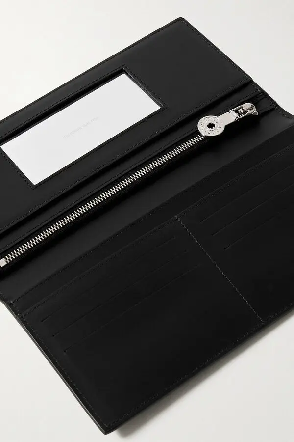 Acne Studios Logoprint Crackedleather Bifold Wallet