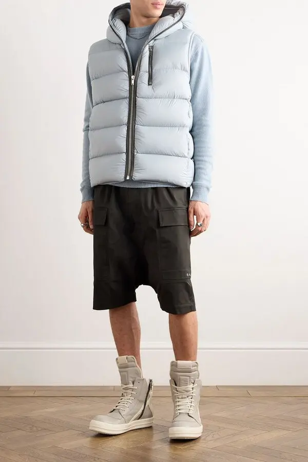 Rick Owens Quilted Shell Hooded Down Vest