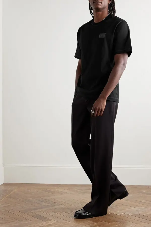 Dolce & Gabbana Logoappliquéd Cottonjersey Tshirt