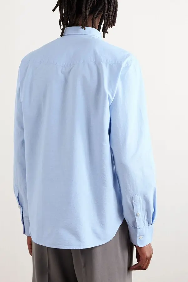 Officine Générale Slimfit Cotton Oxford Shirt