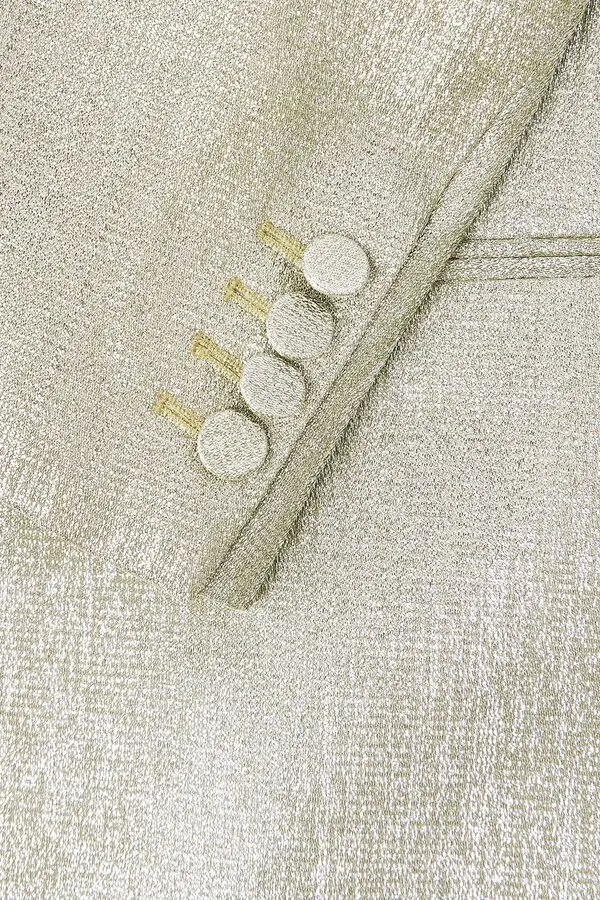 Dries Van Noten Shawlcollar Lamé Suit Jacket