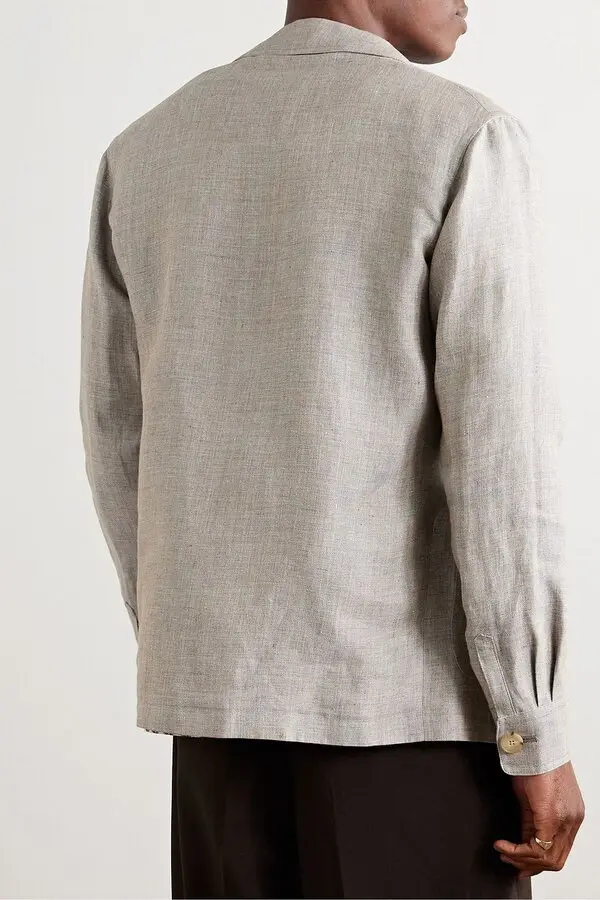 Etro Linen Twill Overshirt