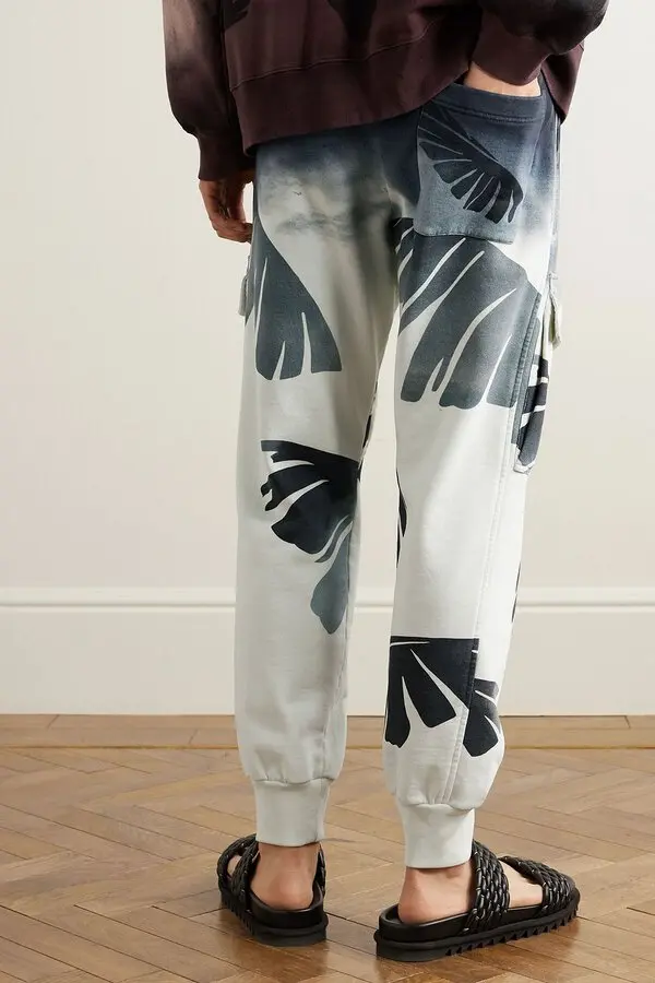 Dries Van Noten Printed Cottonjersey Sweatpants