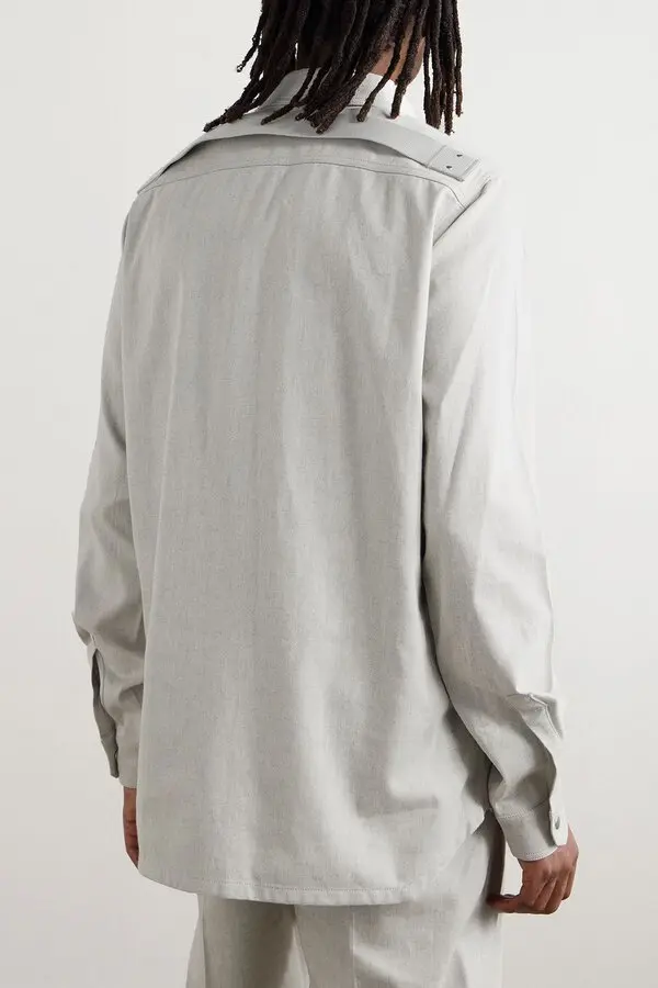 Rick Owens Denim Overshirt - Light Green