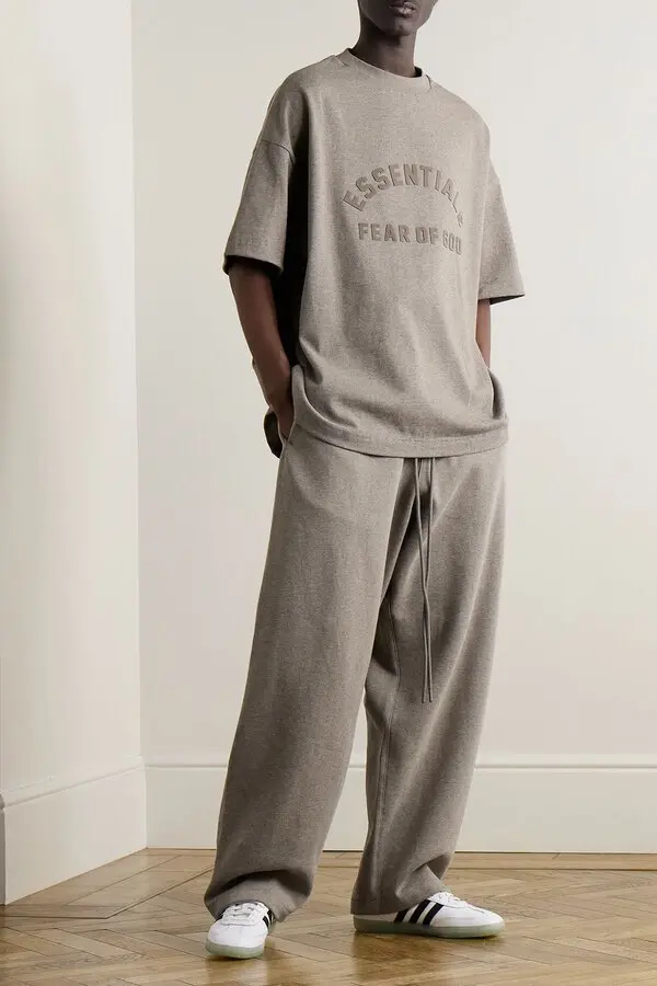 Fear Of God Oversized Logoappliquéd Cottonjersey Tshirt