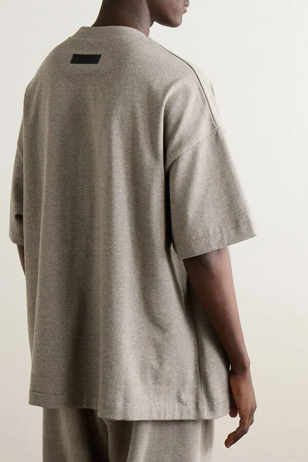 Fear Of God Oversized Logoappliquéd Cottonjersey Tshirt