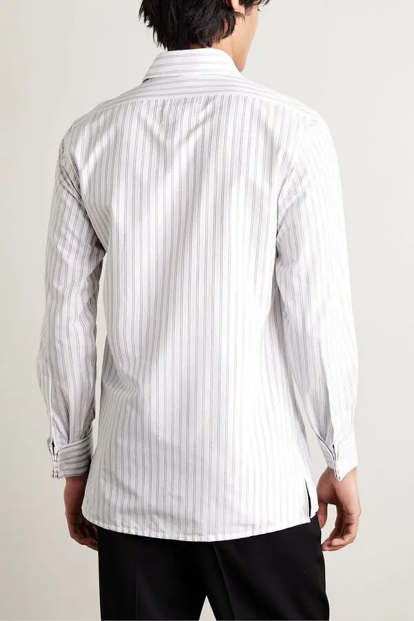 MAISON MARGIELA Slimfit Striped Cottonpoplin Shirt