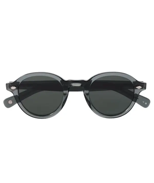 Garrett Leight Flipper Round-frame Acetate Sunglasses - Anthracite