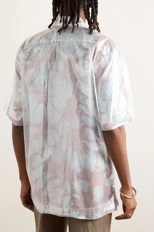 Dries Van Noten Doublefaced Crinkledshell Shirt