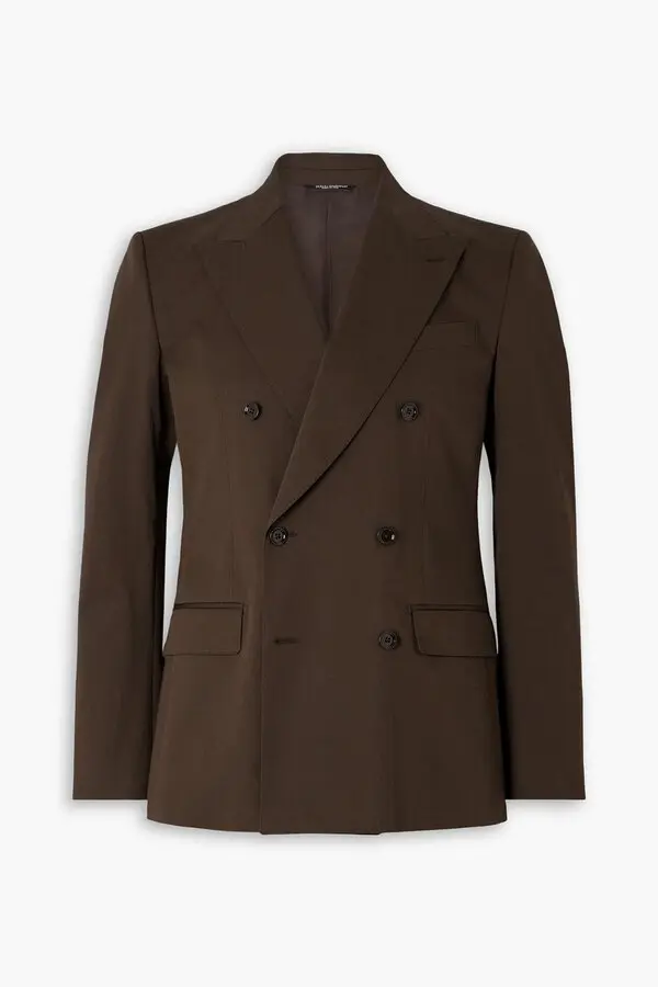 Dolce & Gabbana Sicilia Doublebreasted Cottonblend Gabardine Blazer