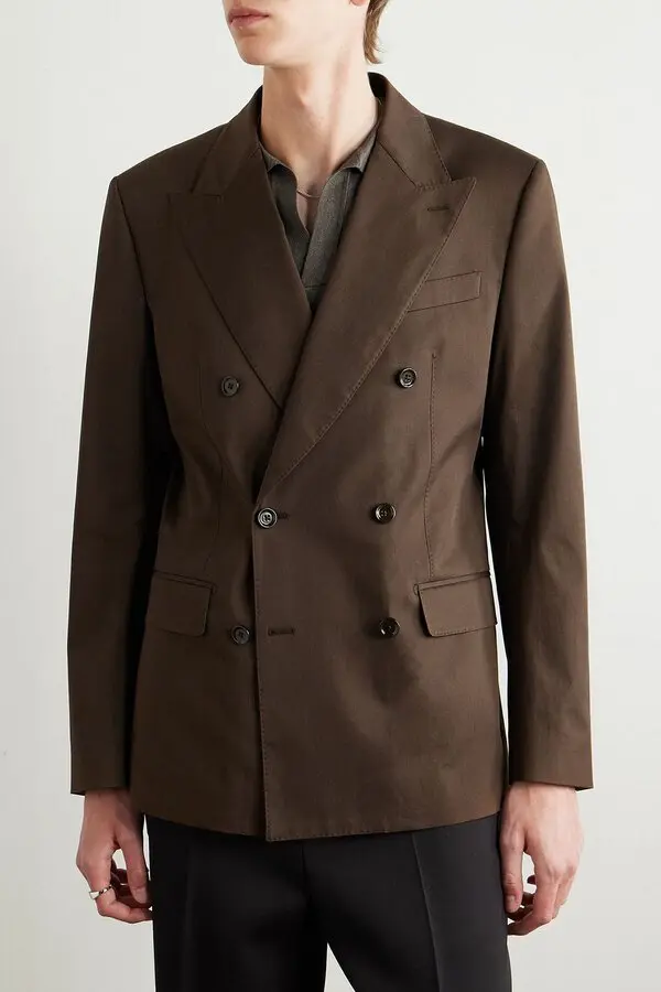 Dolce & Gabbana Sicilia Doublebreasted Cottonblend Gabardine Blazer