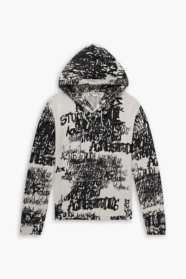 Acne Studios Kews Chaos" Printed Jersey Hoodie