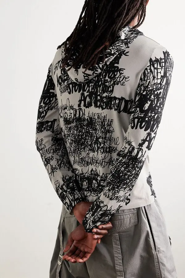 Acne Studios Kews Chaos" Printed Jersey Hoodie