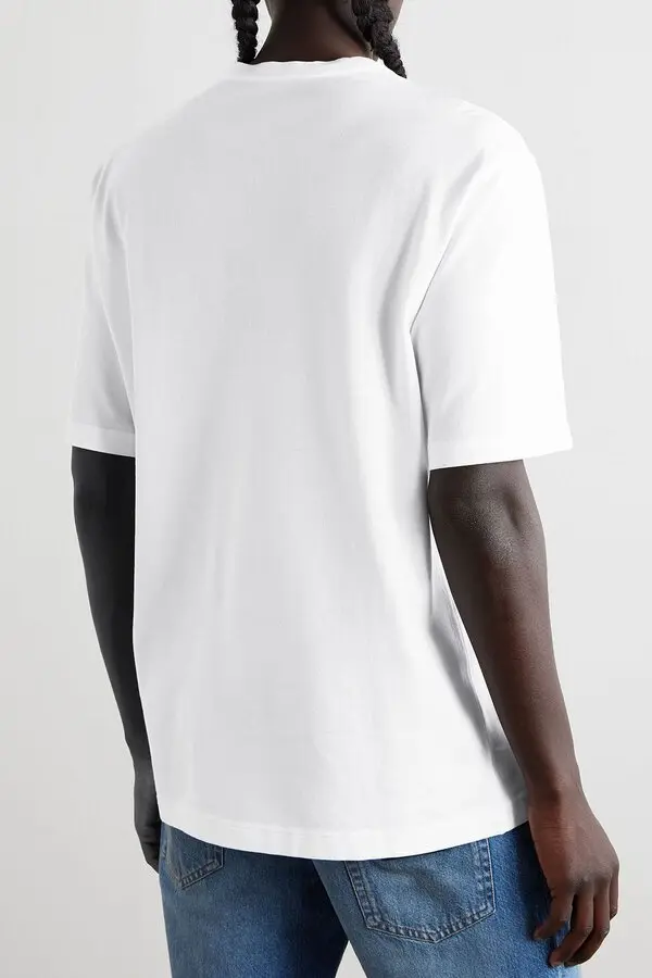 Dolce & Gabbana Logoappliquéd Cottonpiqué Tshirt