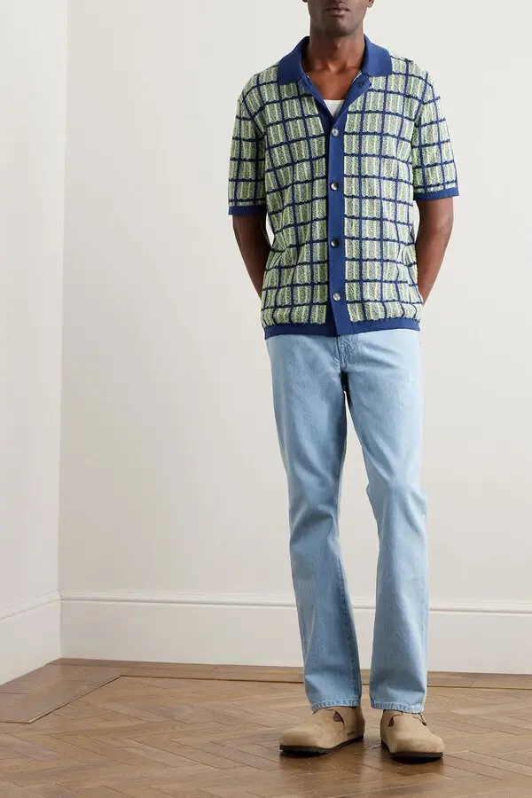 Mr P. Checked Cottonblend Shirt