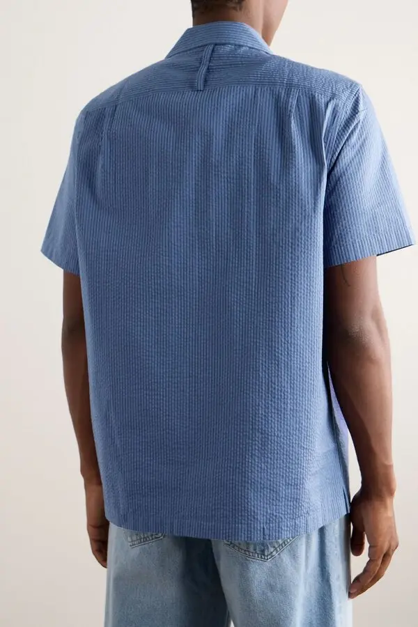 Mr P. Campcollar Striped Cotton Shirt