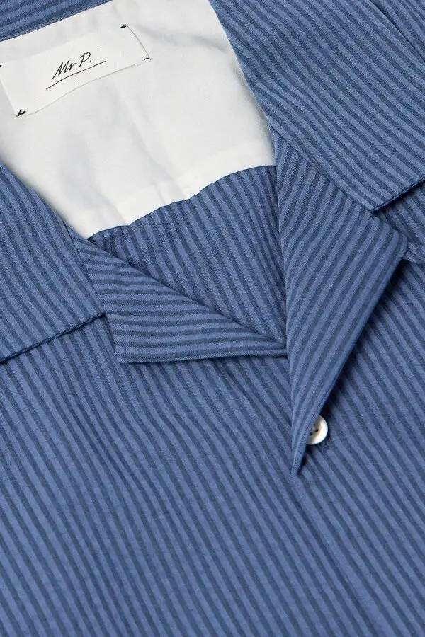 Mr P. Campcollar Striped Cotton Shirt