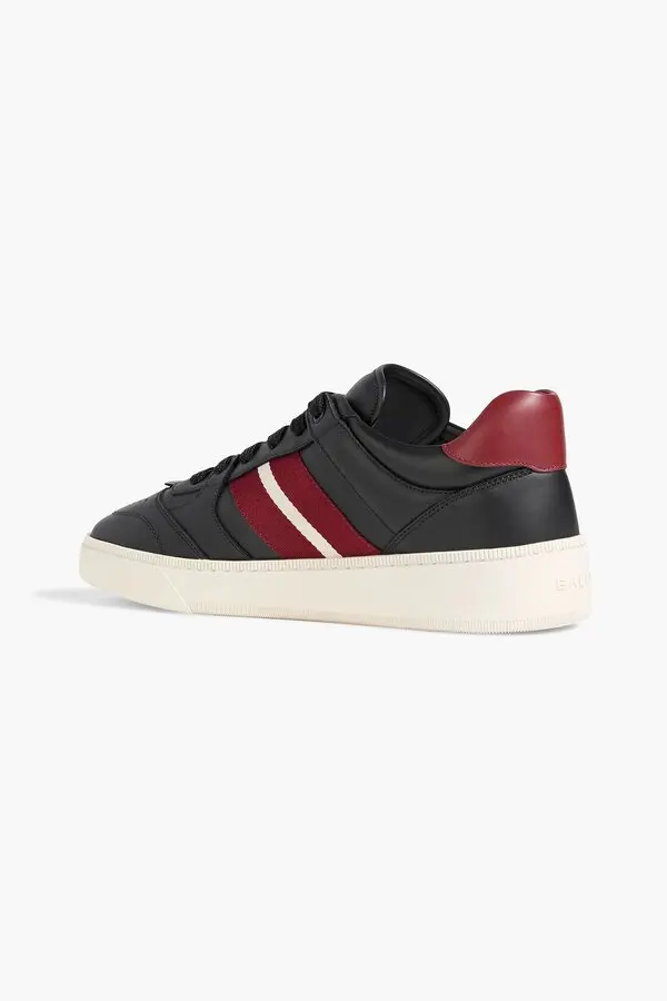Bally Rebby Canvas-trimmed Leather Sneakers