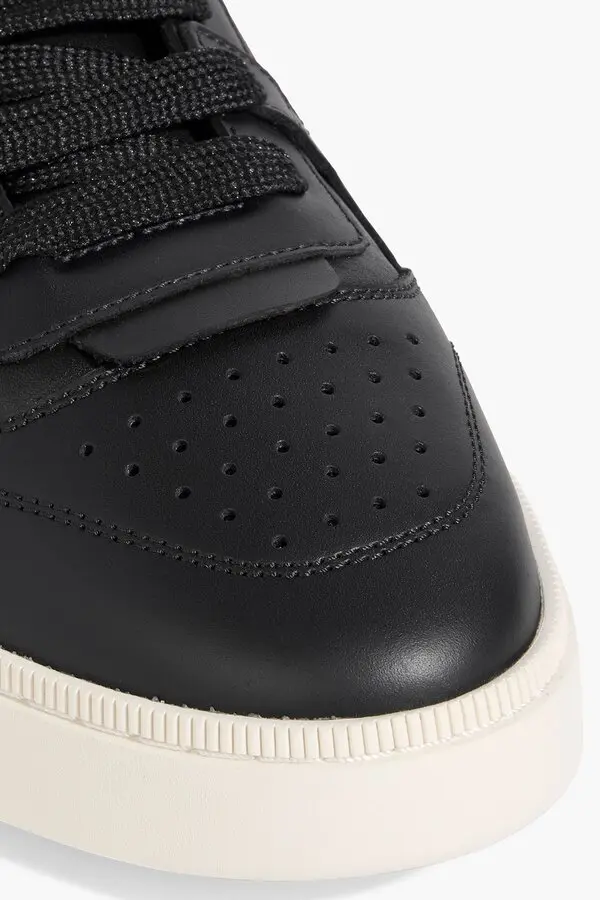 Bally Rebby Canvas-trimmed Leather Sneakers
